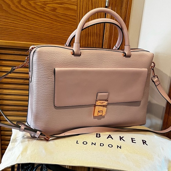 Ted Baker London | Bags | Ted Baker Pastel Pink Laptop Business Bag Nwt ...